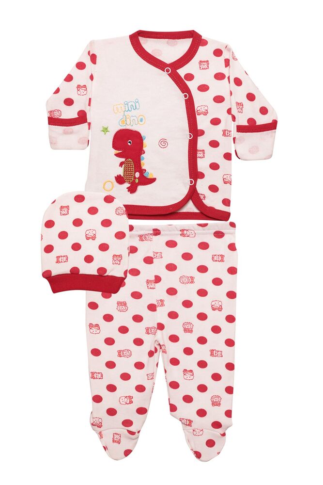 Dinazorlu Kolu Eldivenli Bebek Takım 1208 | Kırmızı Bebek Takımları MSA ...