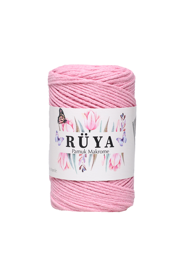 Rüya Pamuk Makrome İpi 250 gr 250 metre | Pembe Makrome İpleri RÜYA