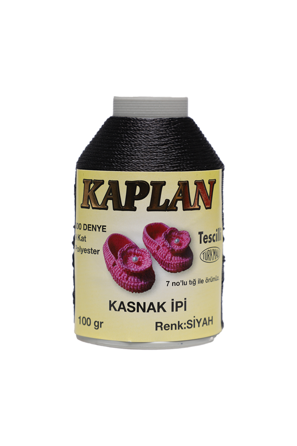 Kaplan Kasnak İpi Siyah Oya-Dantel İpleri KAPLAN